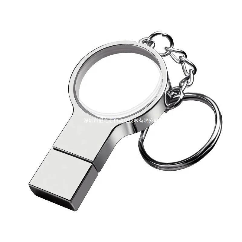 Usb flash drives magnifying glass crystal wind u disk lettering 16g ...