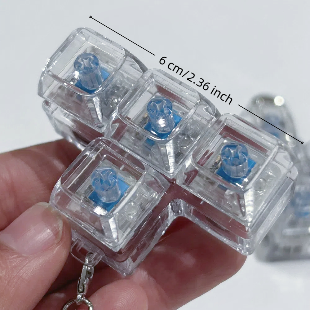 New 4/5 Keys Finger Keyboard Stress Relief Button Keycap Fidget ...