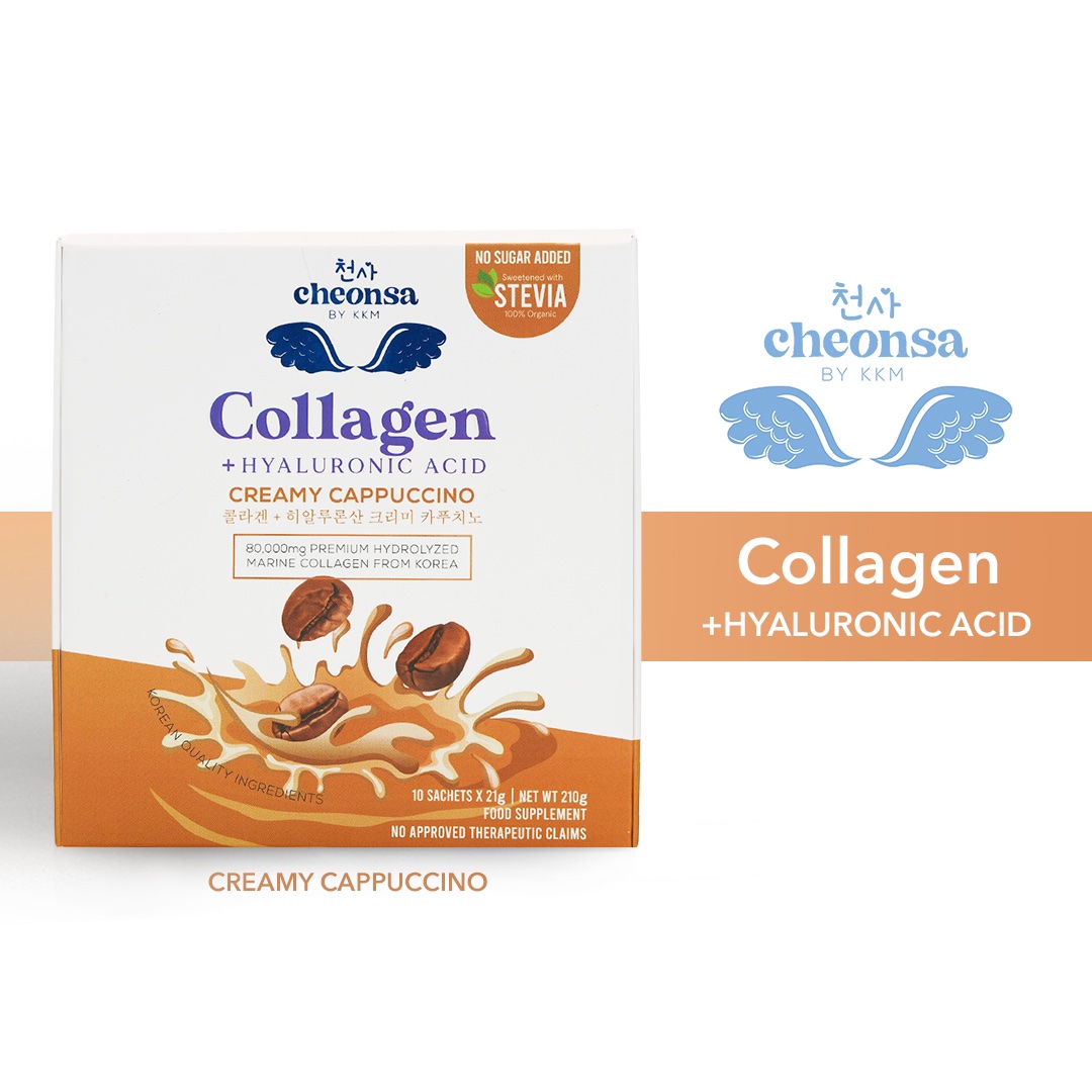 CHEONSA Collagen + Hyaluronic Acid Creamy Cappuccino 21g x 10s | Lazada PH