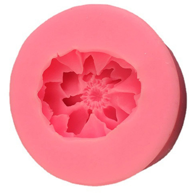 Lovely Flower Silicone Soap Mold DIY Fondant Cake For Soap Making ...