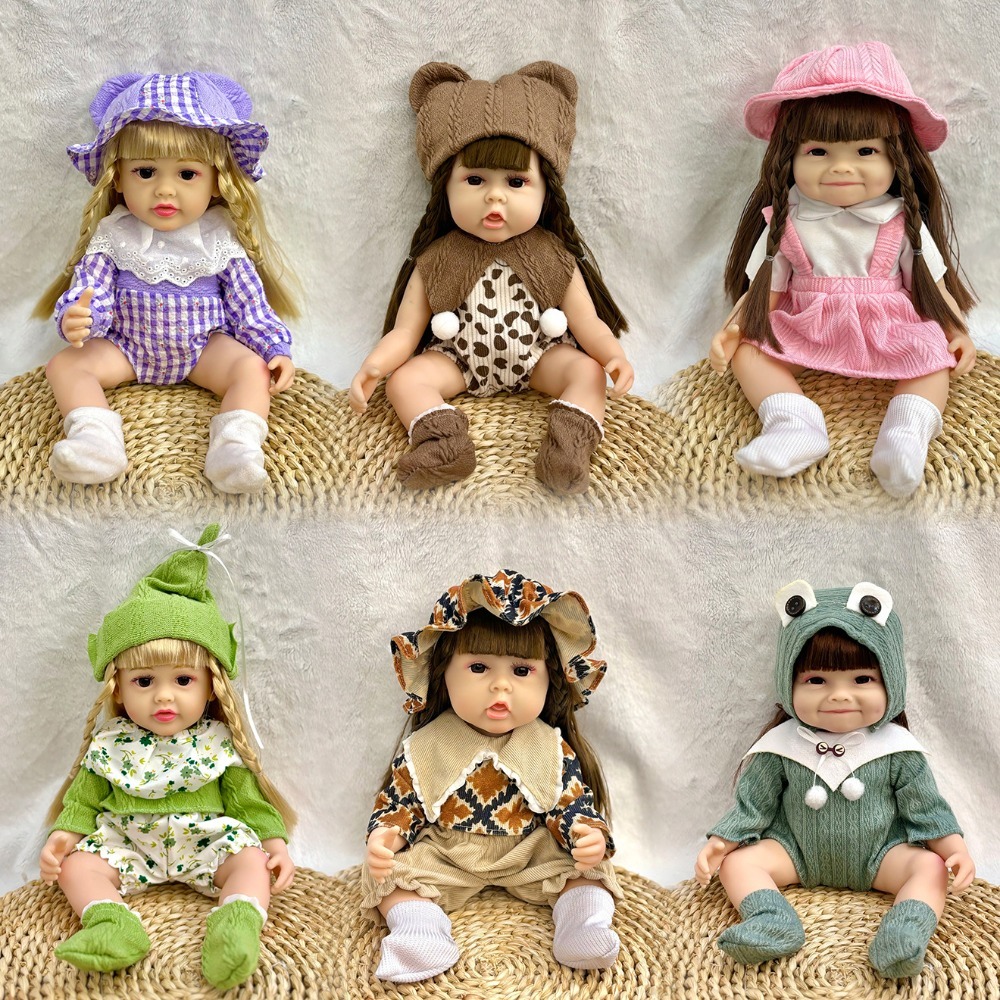 Real Looking Baby Dolls Soft Imitation Baby Doll Girl 30CM Bjd Doll ...