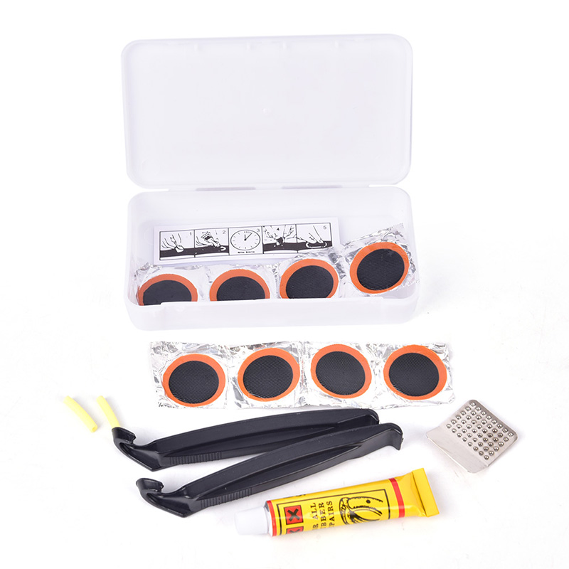 Bike Tyre Tube Bicycle Puncture Repair Tool Kit with box Cycle Lever ...