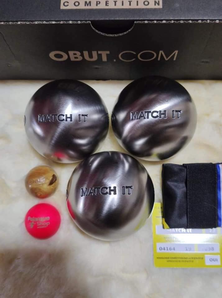 ลูกเปตอง OBUT MATCH 115 IT ลายเกลี้ยง 1 เซต มี 3 ลูก - นิวเปตอง Shop - ThaiPick