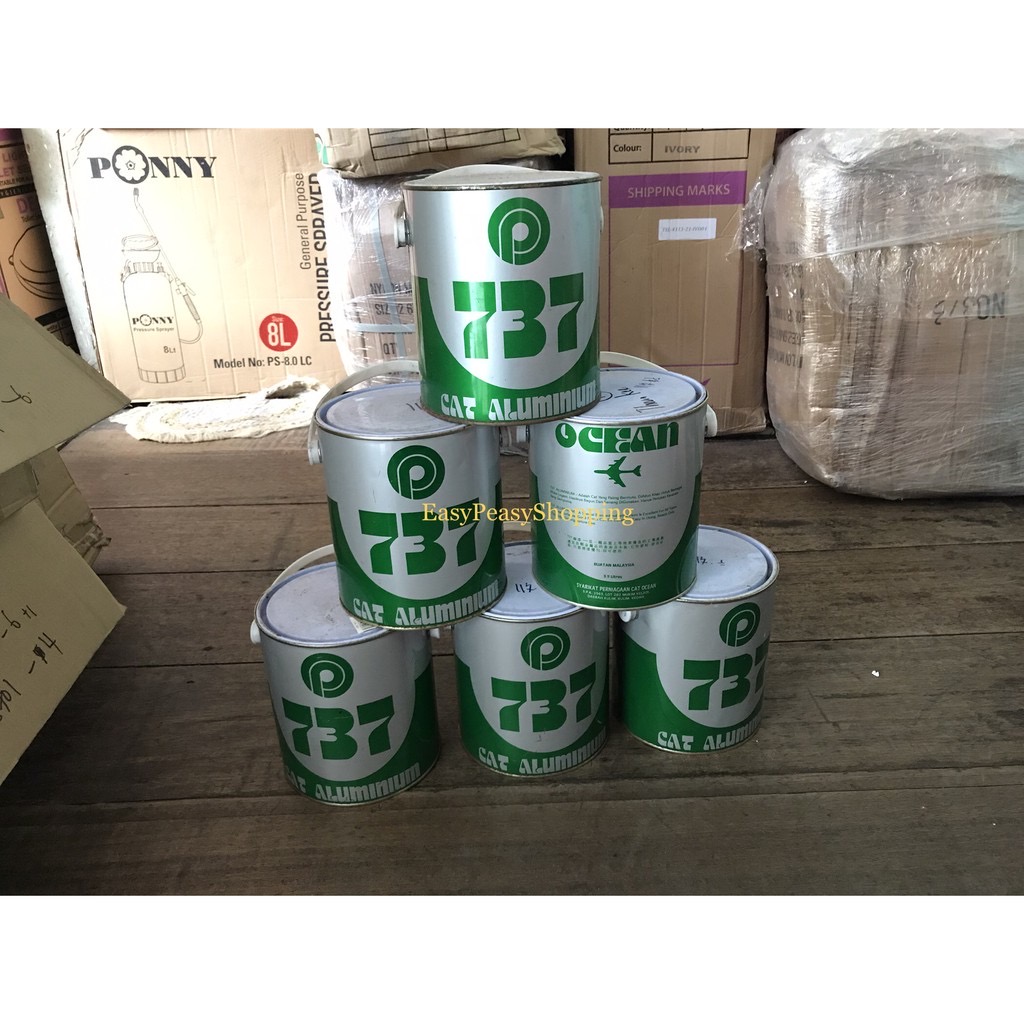 Cat Aluminium 737 3.5LITER /Paint Aluminium / Cat Besi Pagar dan Kayu ...