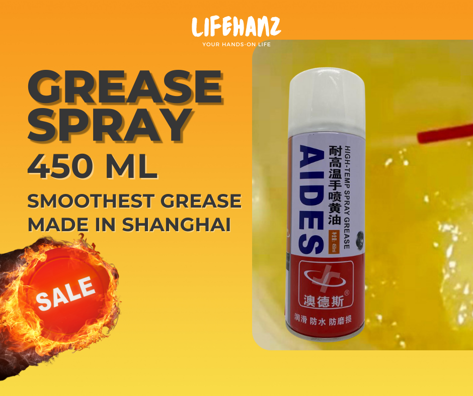 AIDES Spray Grease Lubricant for High Temperature (450ML) | Lazada
