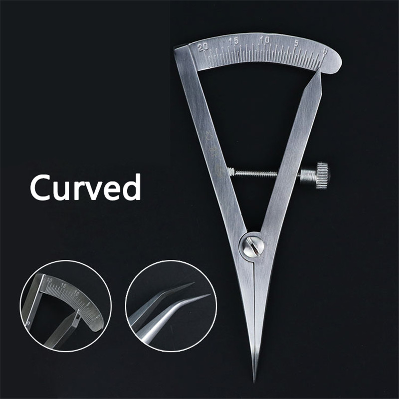 Dental Implant Measure Gauge Curved Straight Head Measuring Guide ...