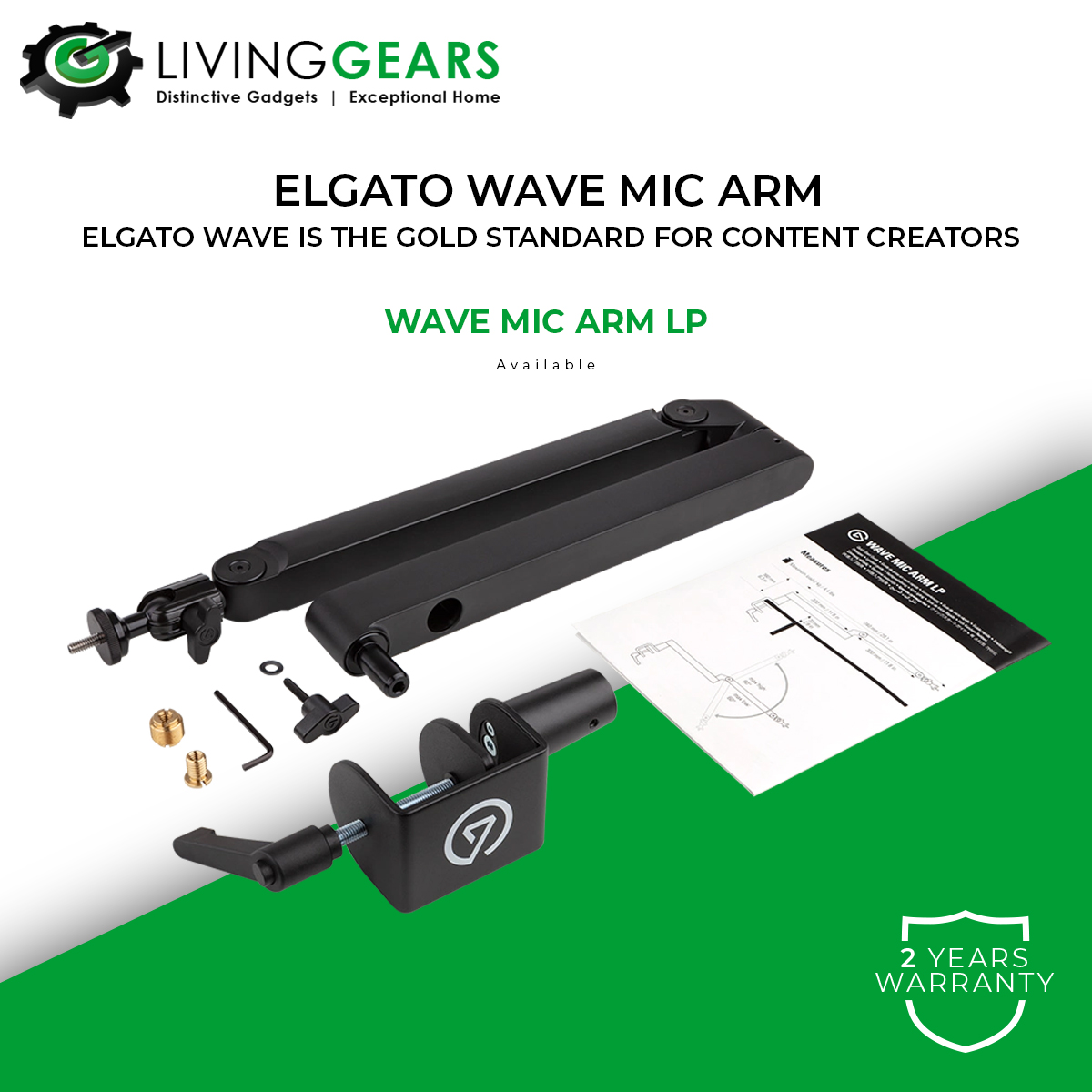 Elgato Wave Mic Arm & LP | Lazada