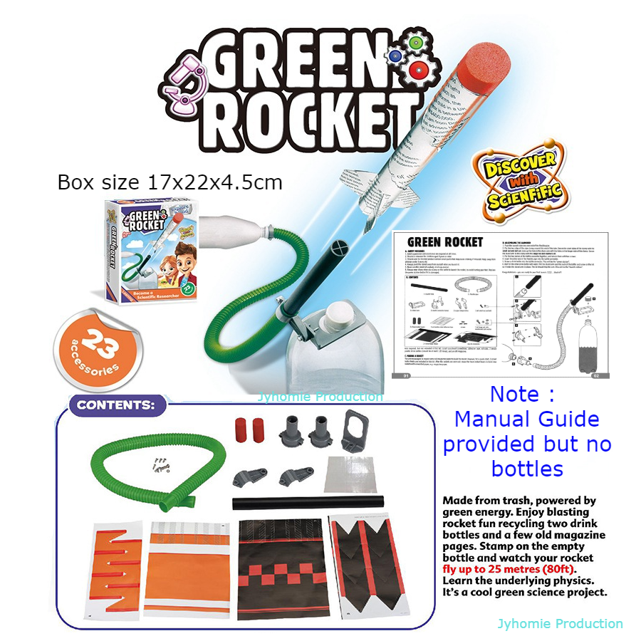 Science Experiments Kit Water Filter and Rocket English Manual Guide ...