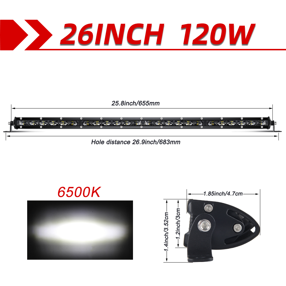 Super Bright LED Light Bar 6D 8-50inch Offroad Combo Led Bar for Lada ...