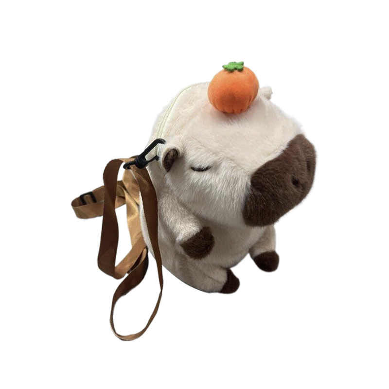 Cute New Capybara Plush Backpack Large Capacity Capybara Crossbody Bag ...