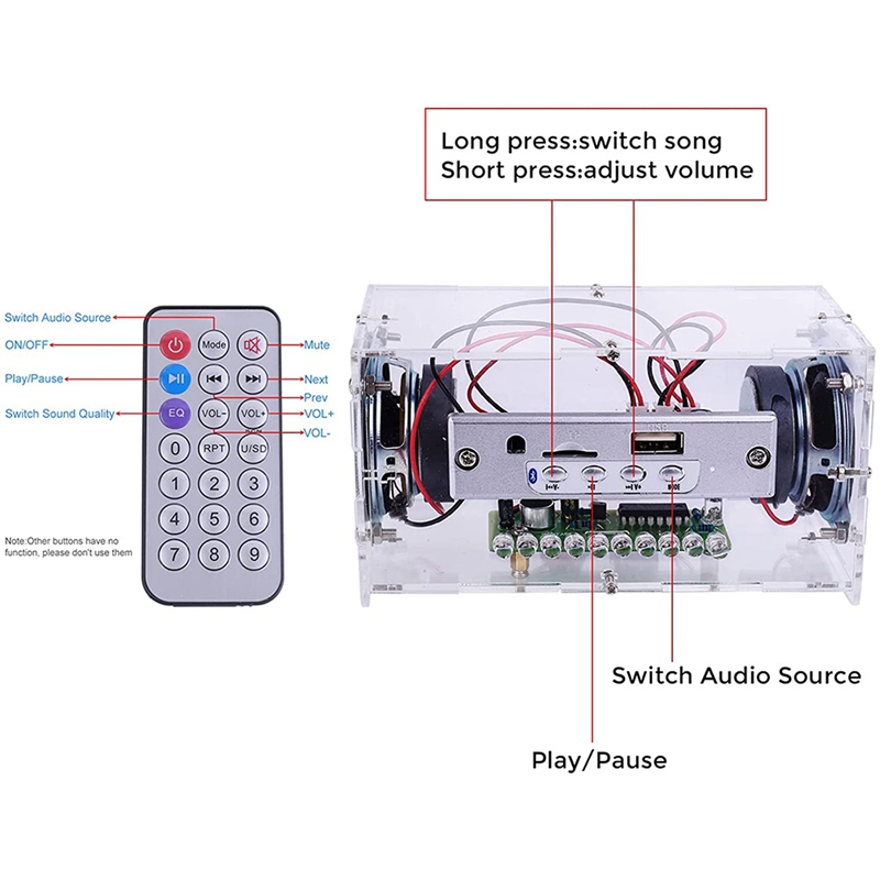 Bluetooth Speaker Kit DIY Soldering Project Spectrum USB Mini ...
