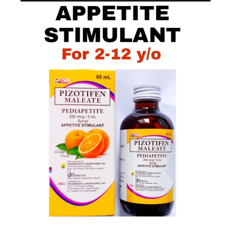 Pediapetite - Pizotifen Maleate (Appetite Syrup for Kids 2-12 y/o) 60 ...