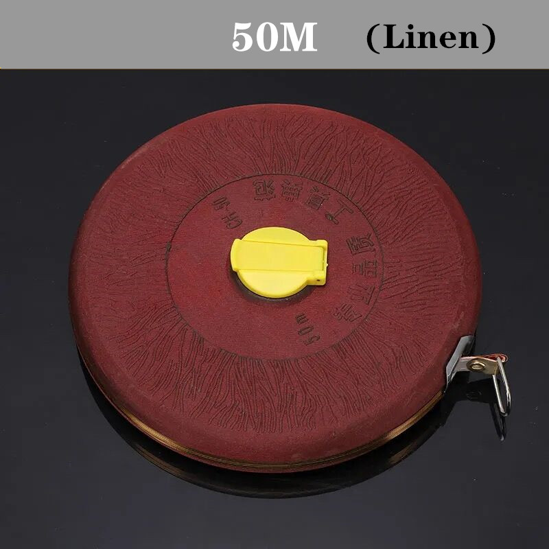 【ObsidianOutpost 】100M Linen Fiber Tape Measure Engineering Grade ...