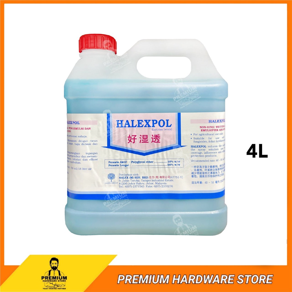 HALEX Halexpol 4 Liter Polyglycol Ether 10% Wetting Agent (Same As ...