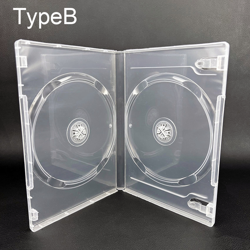 1/2/4 Disc CD DVD Disc Case Soft Plastic Rectangular Transparent Disc ...