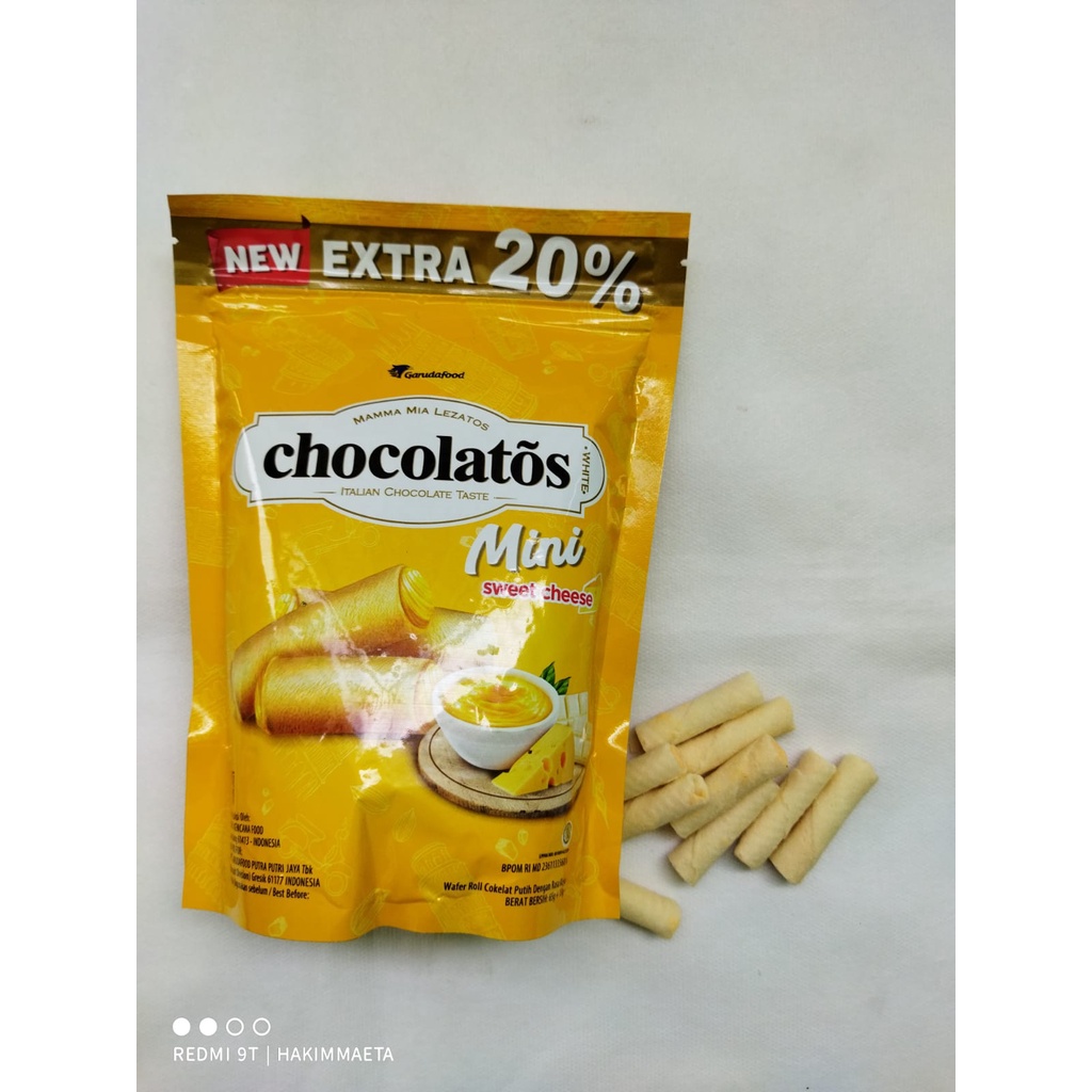 Duo Sister Chocolatos wafer roll mini kemasan ziplock 84gr | Lazada ...