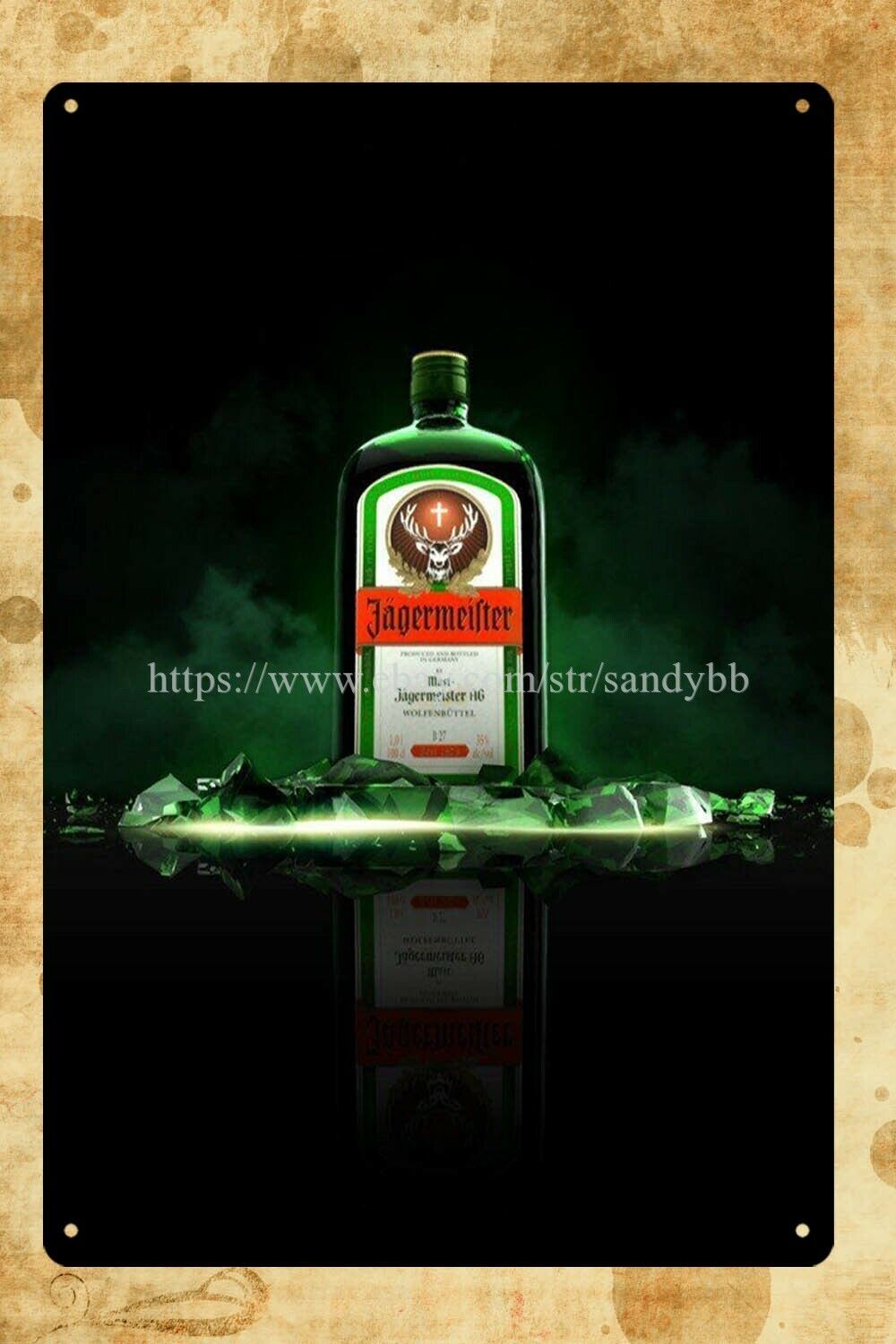 wall plate Jagermeister Jager deer alcohol bar metal tin sign | Lazada ...
