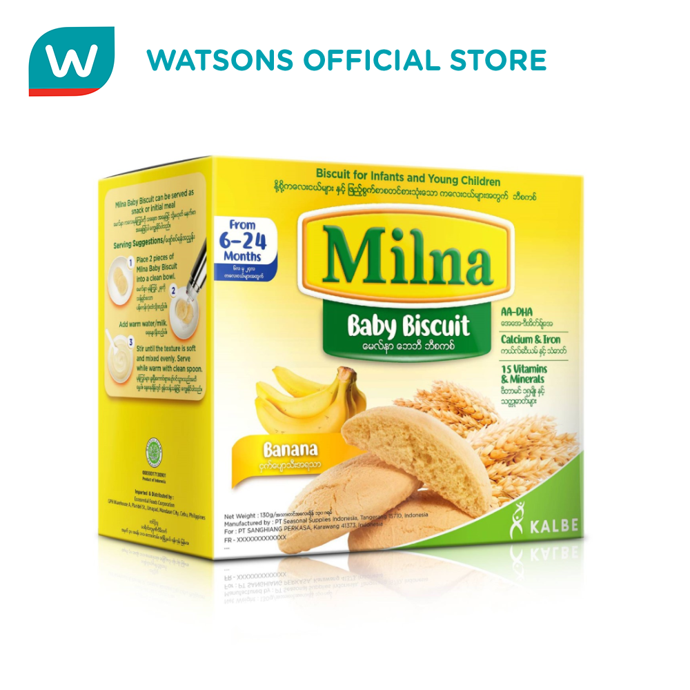 MILNA Baby Biscuit Banana 130g | Lazada PH