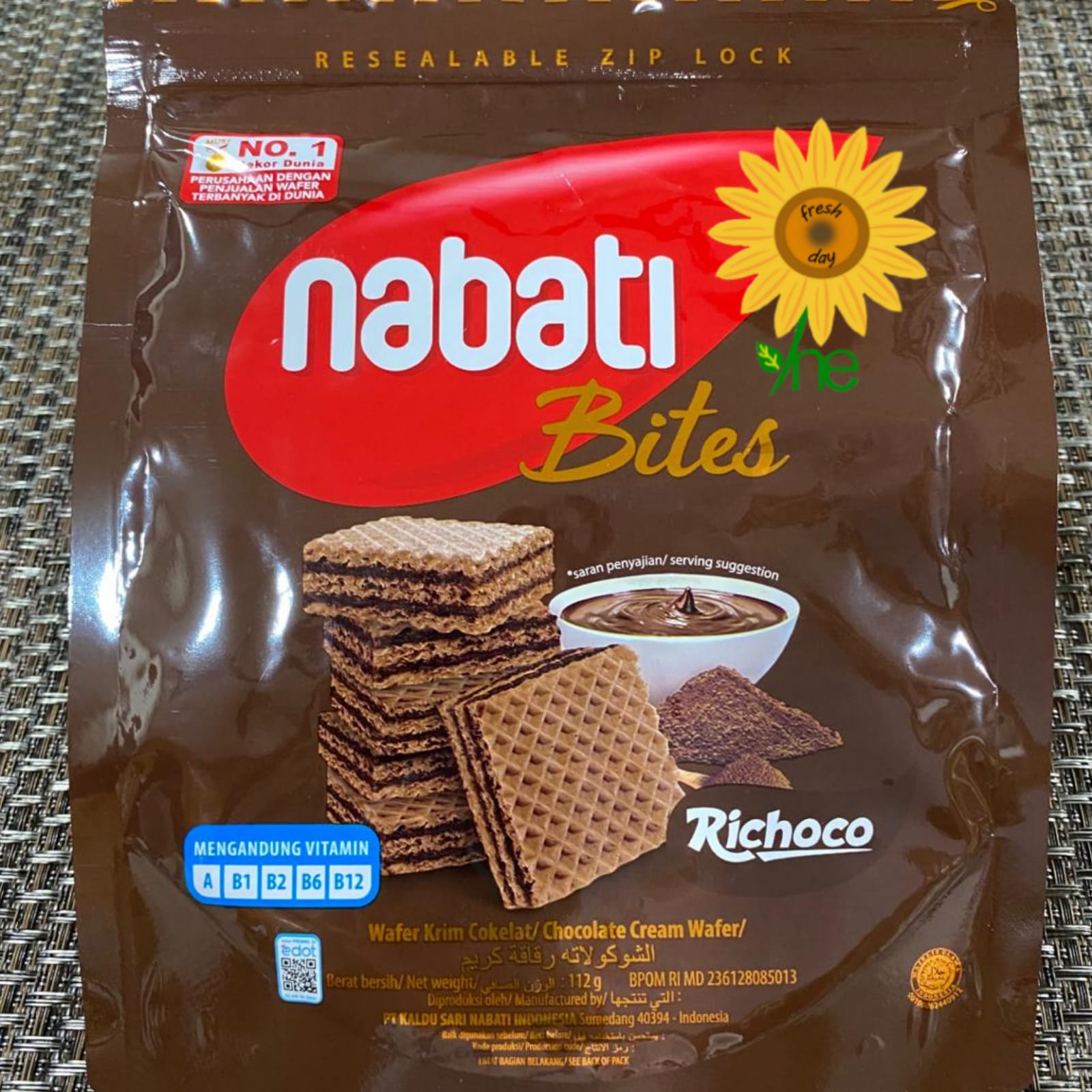 Nabati Bites Richeese / Richoco - Cheese / Chocolate Cream Wafer (112 ...