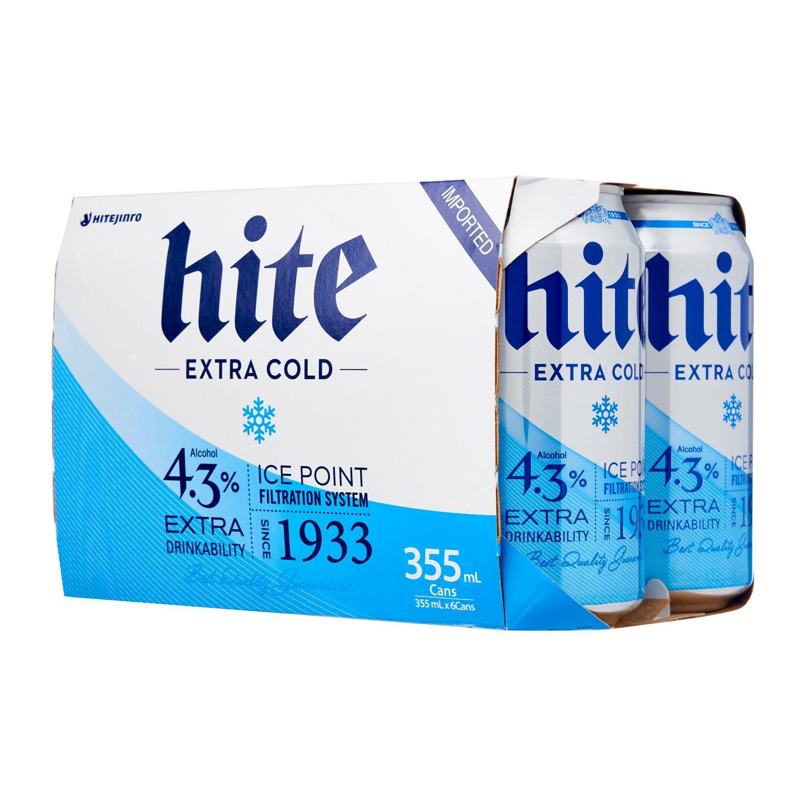 Hite Beer Extra Cold (6 x 355ml) | Lazada Singapore