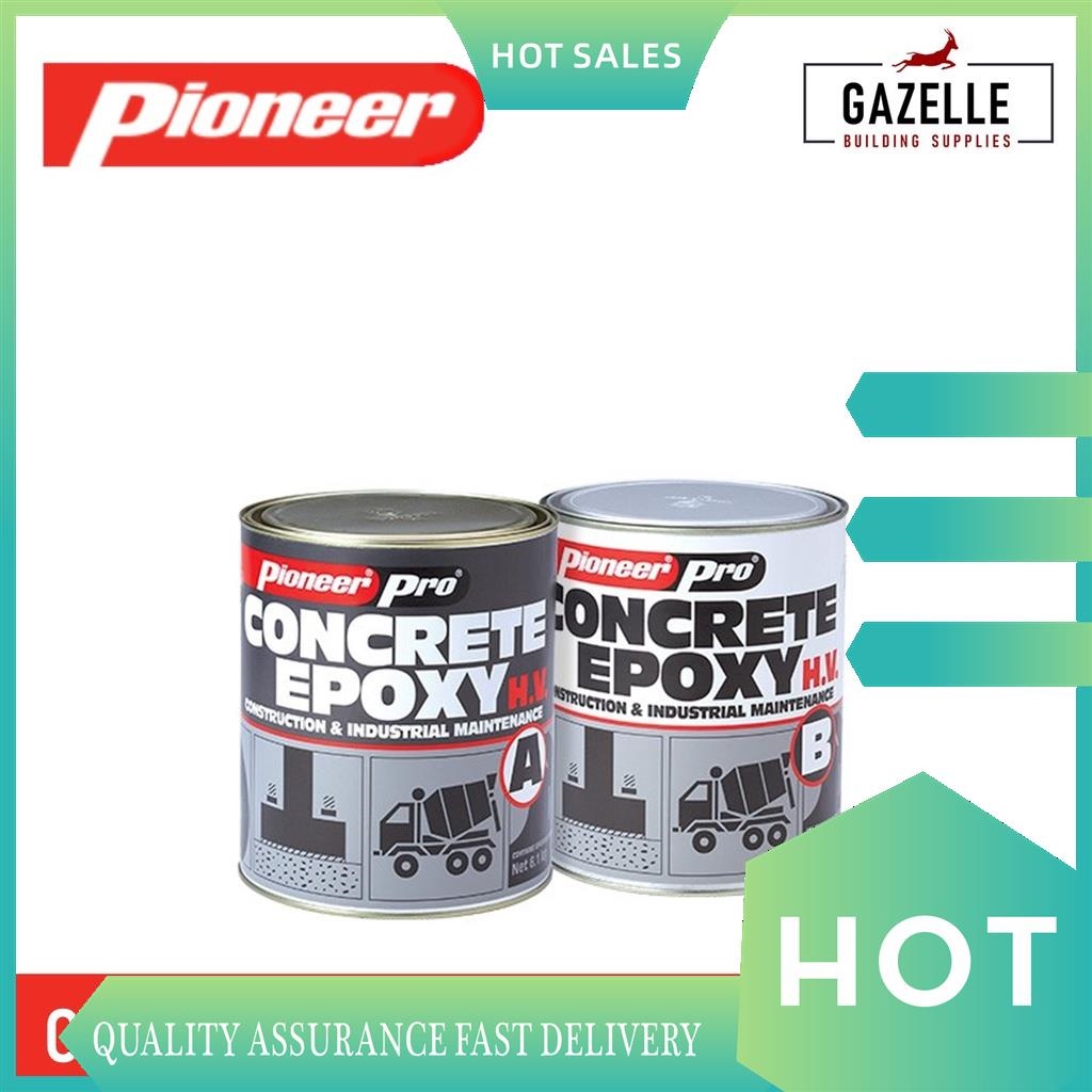 PIONEER PRO Concrete Epoxy High Viscosity H.V. HV / Low Viscosity L.V. LV - 1L | Lazada PH