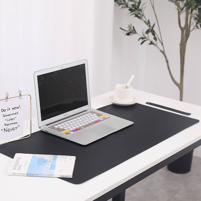 Leather Keyboard Mouse Pad Waterproof Desktop Mat Large Desk Pad ...