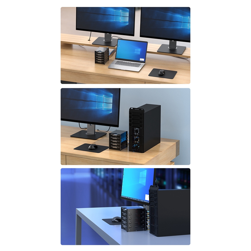 3.5 Inch HDD Hard Drive Cage 5X3.5 Inch HDD Cage Rack DIY Hard Disk Box ...