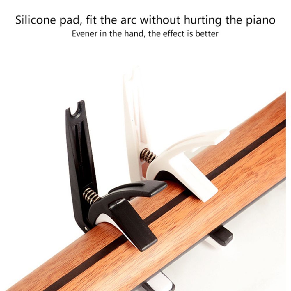 Key Acoustic Musical Tuned Clip Tune Clamp Metronome Tuner Guitar Capo ...