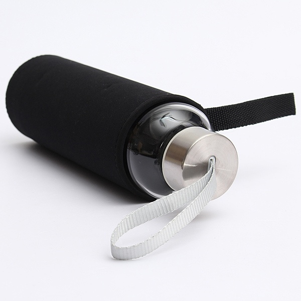 BPA Free Glass Sport Water Bottle with Tea Filter Infuser Protective ...