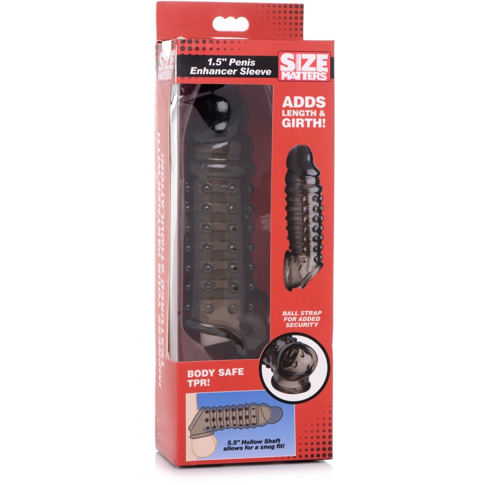 *NEW* Size Matters 1.5 Inch Penis Enhancer Sleeve (2 Colours Available ...