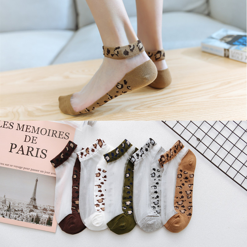 3D Leopard Socks Print Ankle Socks Breathable Sexy Funny Cartoon ...