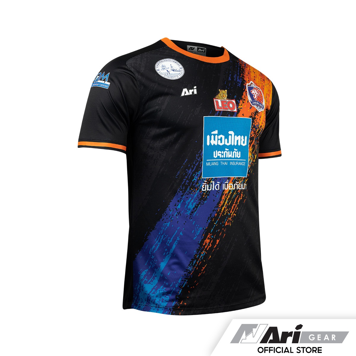 ARI PORT FC 2021/22 THIRD PLAYER JERSEY - BLACK/ORANGE/BLUE เสื้อฟุตบอล ...