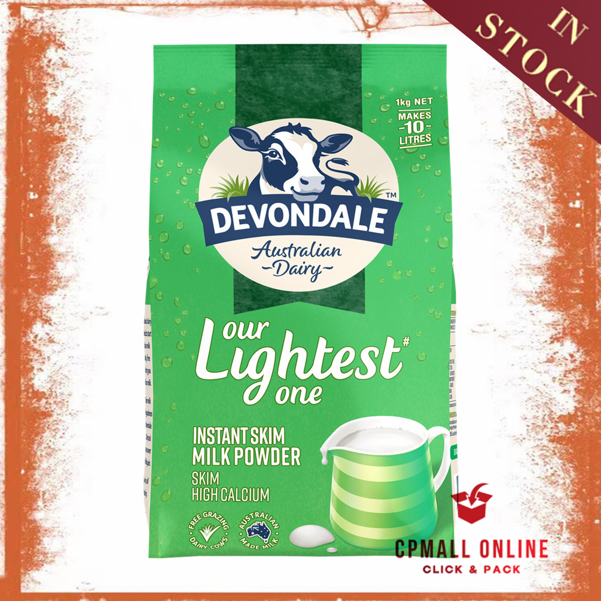 [Expiry Date: 03/2025] Australia Import Devondale Skim Milk Powder Low Fat 成人脱脂奶粉 ( 1KG ) (Made ...