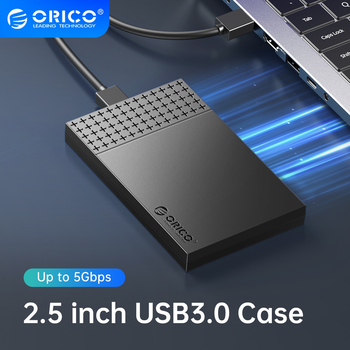 ORICO Hard Drive Enclosure 2.5" HDD Case SATA3.0 to USB3.1 Type-C SDD ...