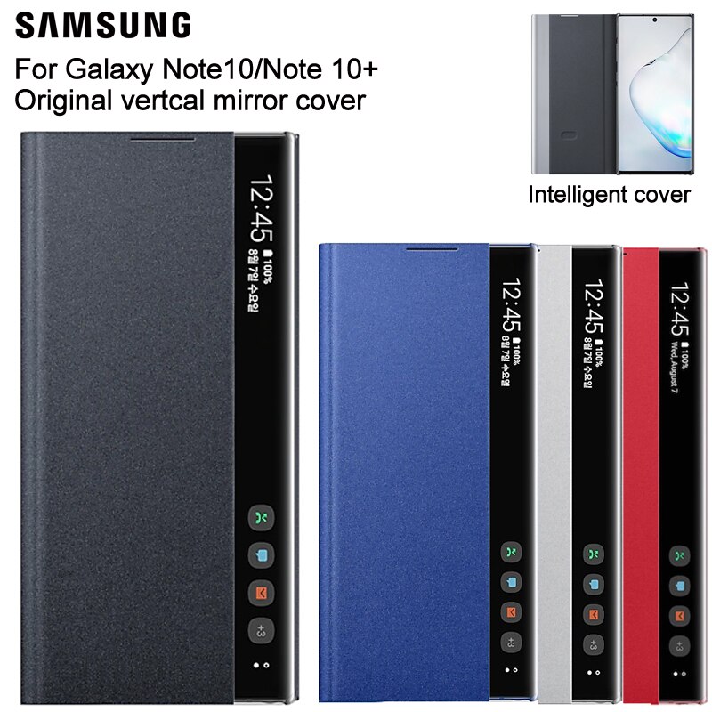 Samsung Note10 Plus Smart Mirror Flip Phone Case For Galaxy Note 10 ...