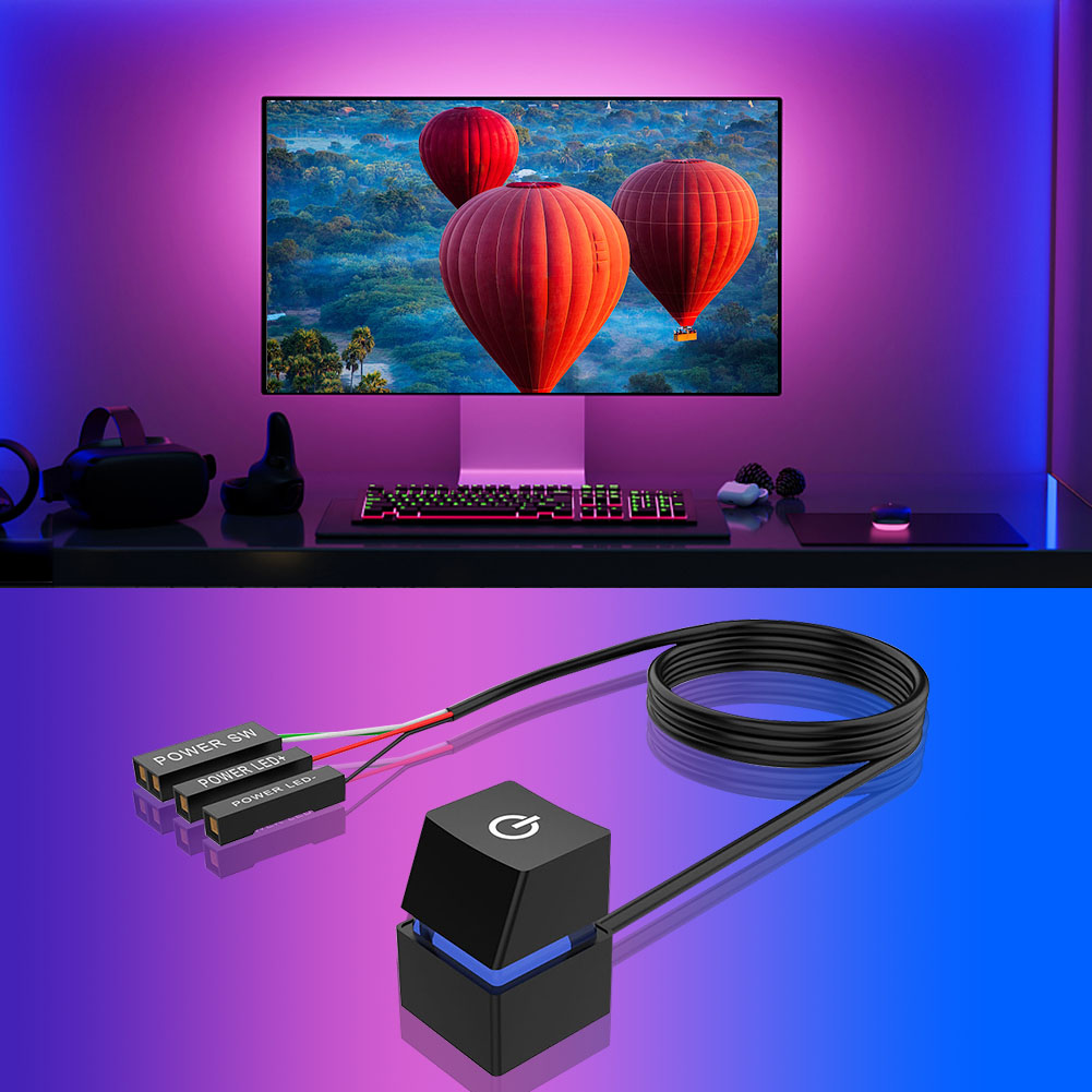 【Unlimited reLurchase】2m/4m Colorful Led Lights Computer Desk Switch Pc ...