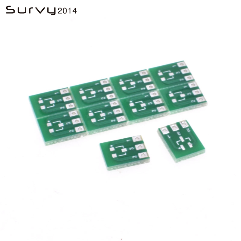 【41702198】20pcs Double-Side SMD to DIP SIP3 Adapter PCB DIY Converter ...