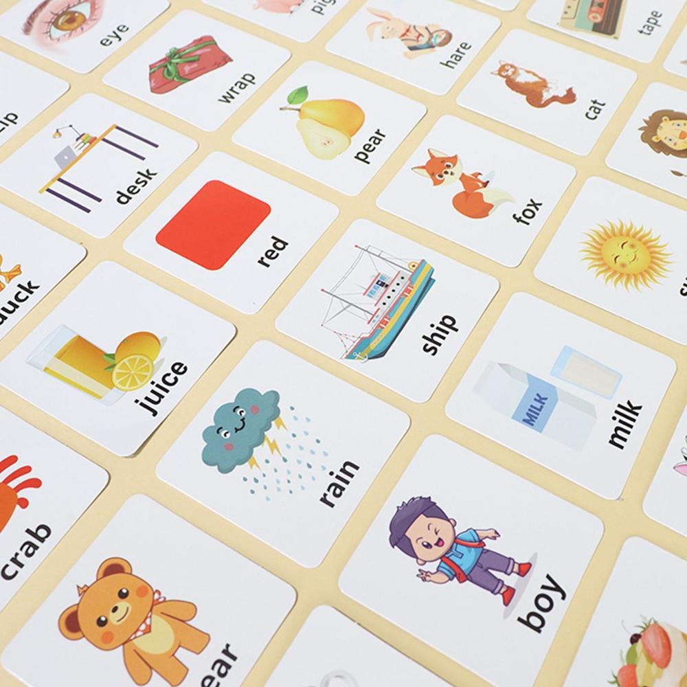 Building Blocks Cognition Games Literacy Flashcards Wooden Matching ...