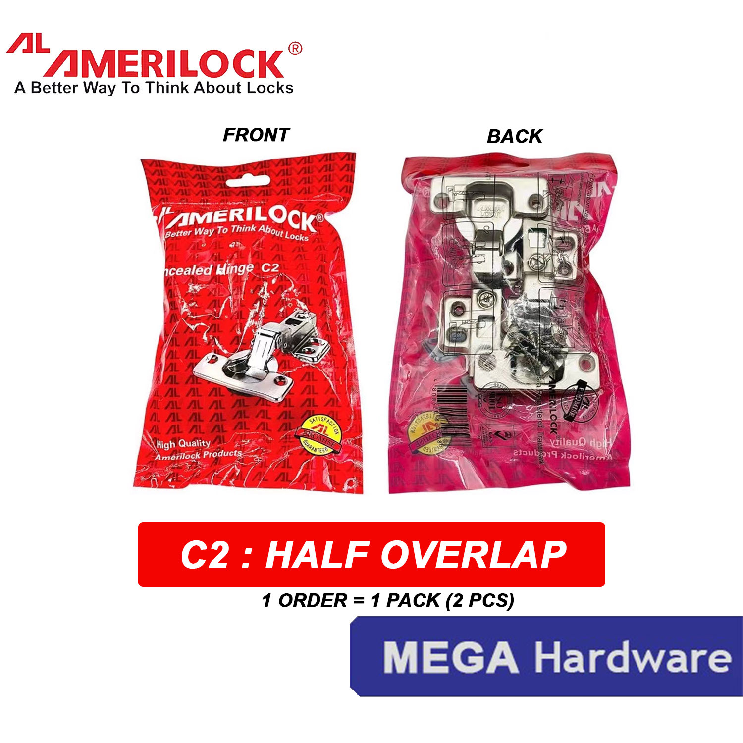 AMERILOCK CONCEALED HINGES FOR CABINET (C1 C2 C3) (A1 A2 A3) | Lazada PH