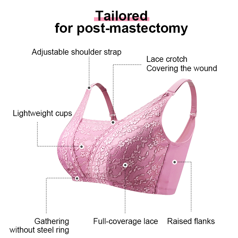 Aweisuan Luxury 2229 Mulberry Silk Mastectomy Bra Pocket Underwear for ...