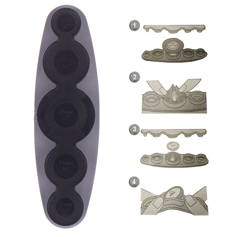 Universal Self Cover Button Making Press Tool For Button Sizes 11 15 19 ...