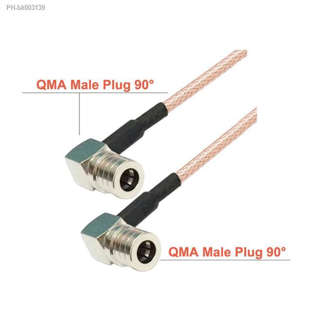 BEVOTOP RG316 QMA Cable QMA Male Plug to QMA Female Bulkhead Jack 50Ohm ...