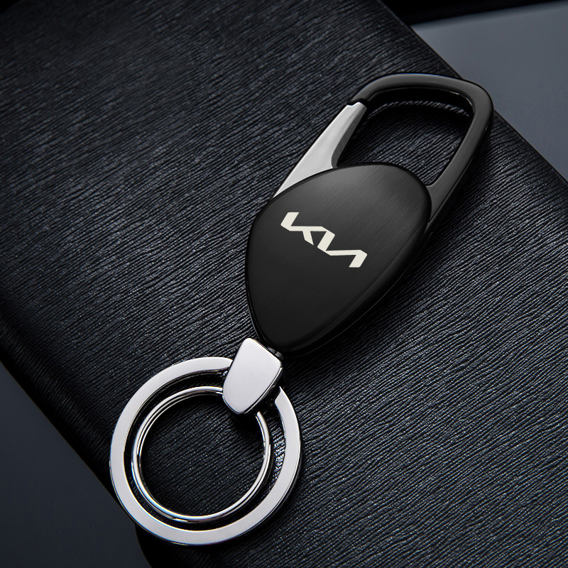 【Innovative】 Metal Hand Leather Car KeyChain Rotating Horseshoe Buckle ...