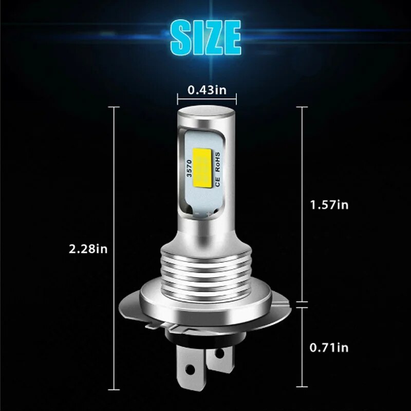 【Online】 80w Led Car Lamp H7 3570 Fog H4 H8 9005 2led Front Spotlight ...
