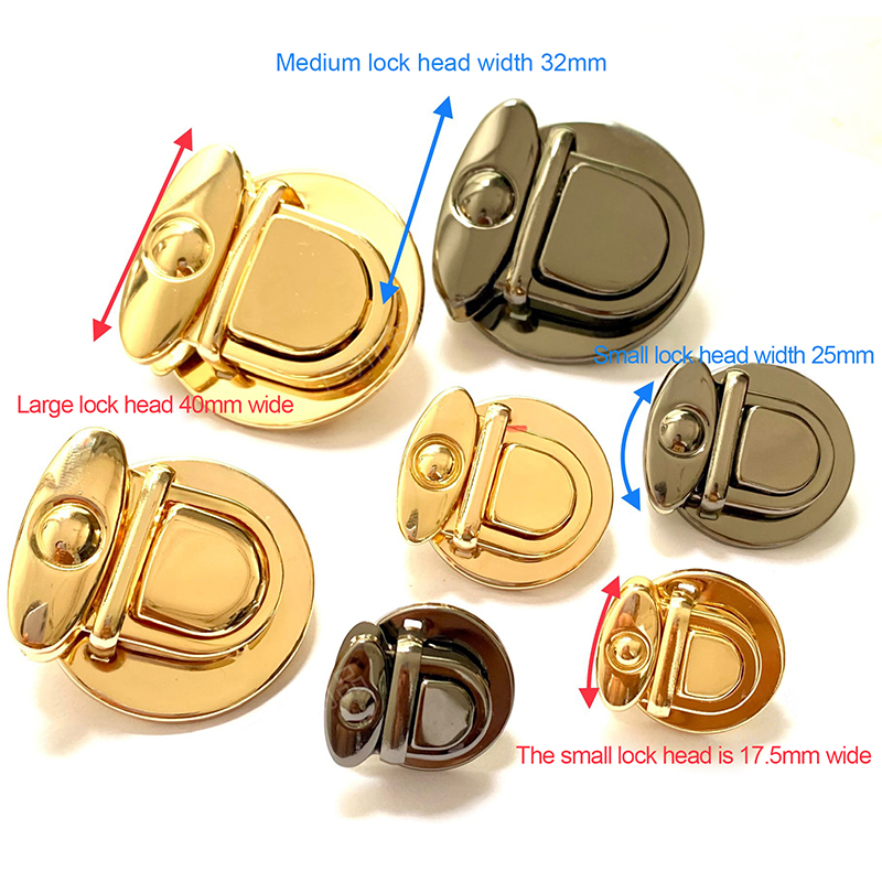 Closures Snap Clasps Craft DIY Metal Lock Bag Case Buckle Clasp For ...