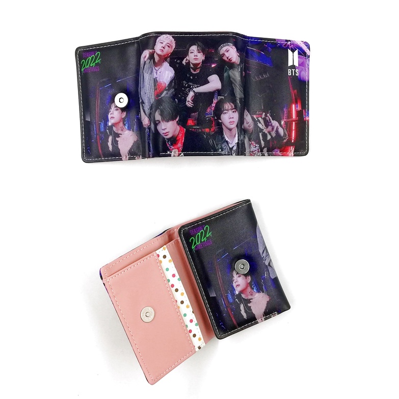 KPOP Wallet Purse 3 layer BTS STRAY KIDS ENHYPEN NCT TXT Dompet ...