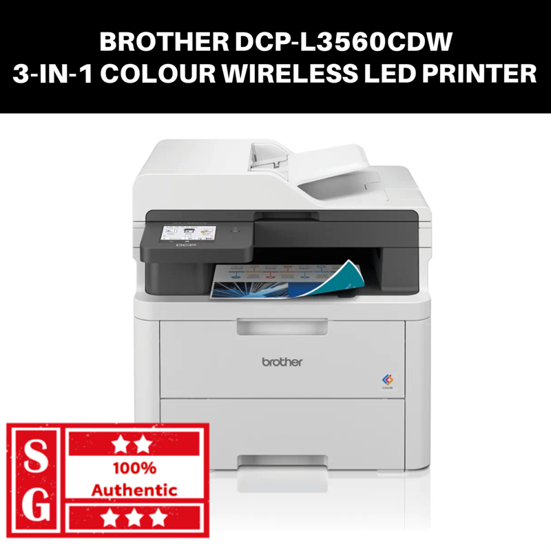 Brother DCP-L3560CDW 3-in-1 Colour Wireless LED Laser Printer Brother ...