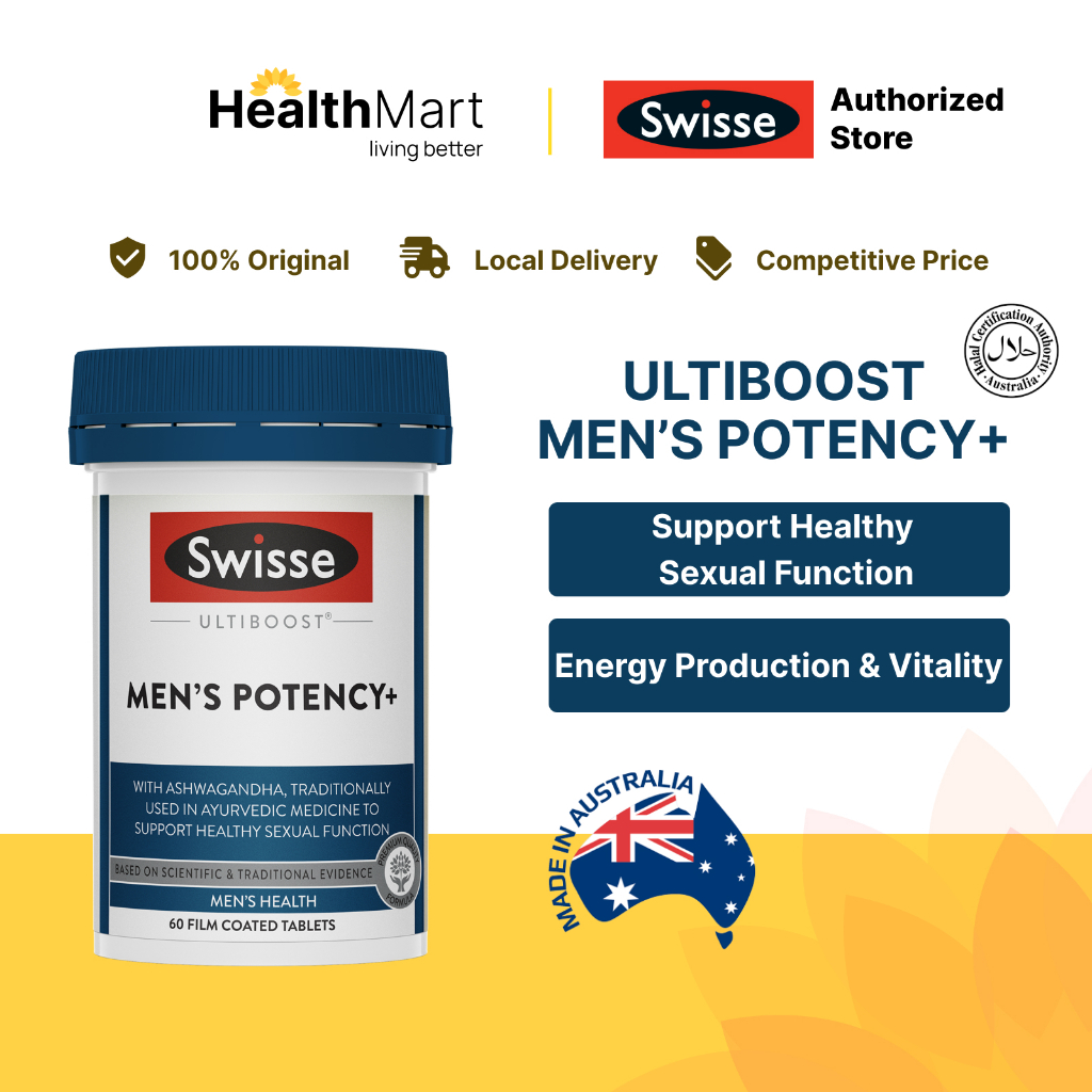 [SG] Swisse Ultiboost Men’s Potency+, 60 Tables (Halal Certification) | Lazada Singapore