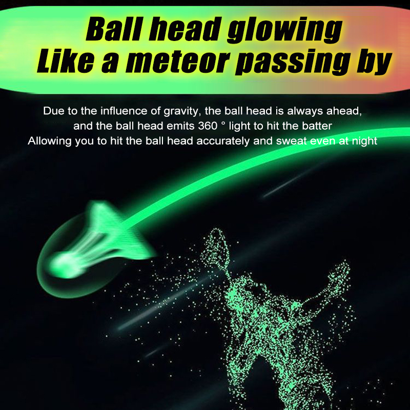 1pcs Glow-In-The-Dark Windproof Glowing Badminton Balls Super Durable ...