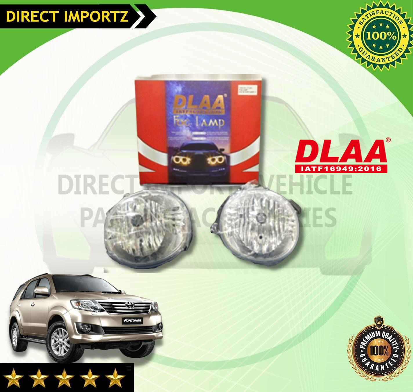 Toyota Fortuner 2012 - 2015 ( TY-461 ) DLAA High Power Hallogen Foglamp ( Foglight ) ( Car ...